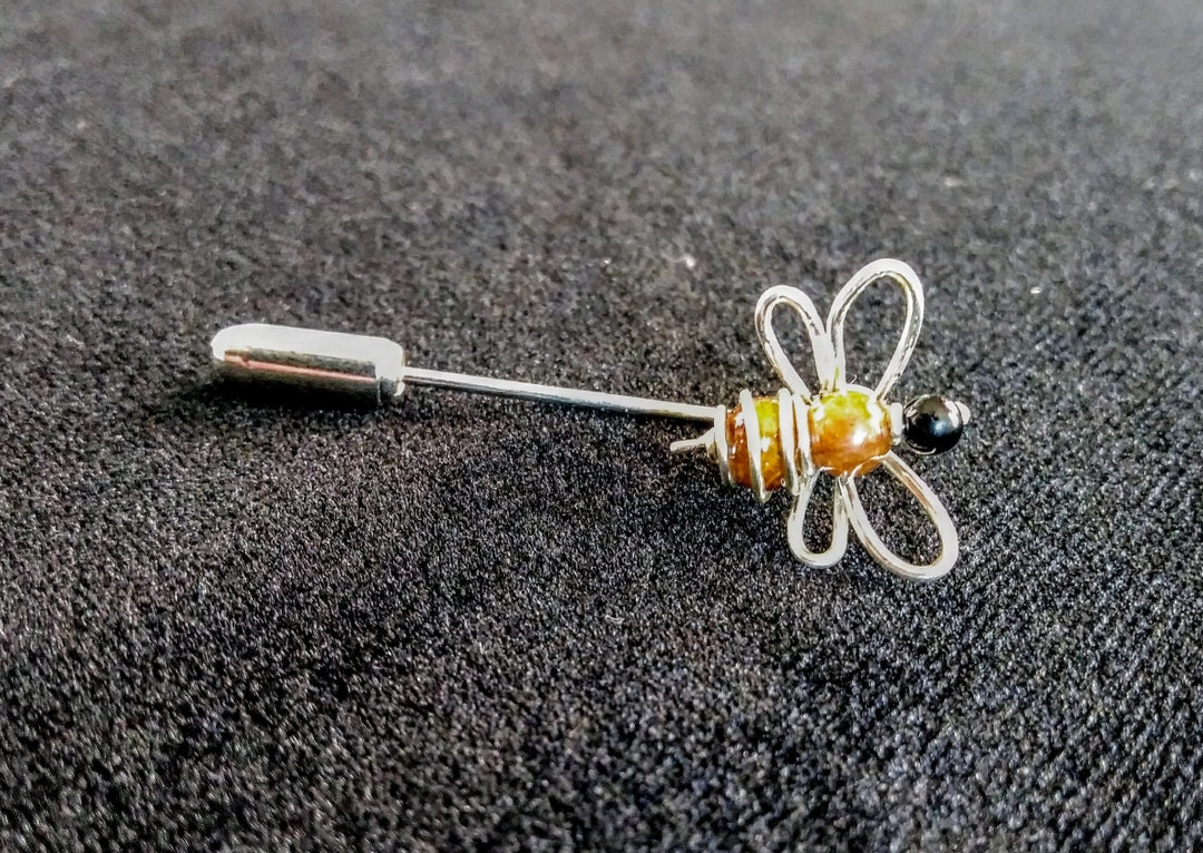 Small Bee Stick Pin - Etsy