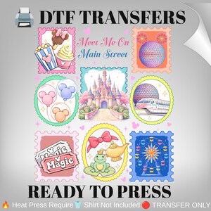 Meet Me on Main Street DTF Transfer: Mickey and Friends Magical Kingdom ...