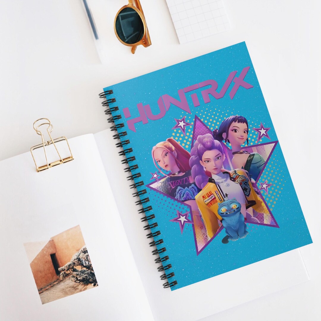Huntrix K-Pop Demon Hunters Notebook Mira, Rumi & Zoey Anime Journal ...