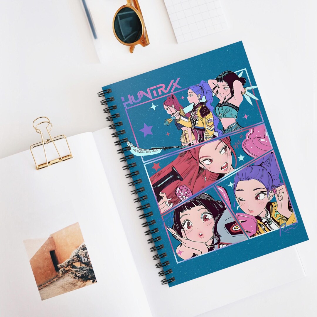 Huntrix K-pop Demon Hunters Notebook Mira, Rumi & Zoey Anime Journal ...