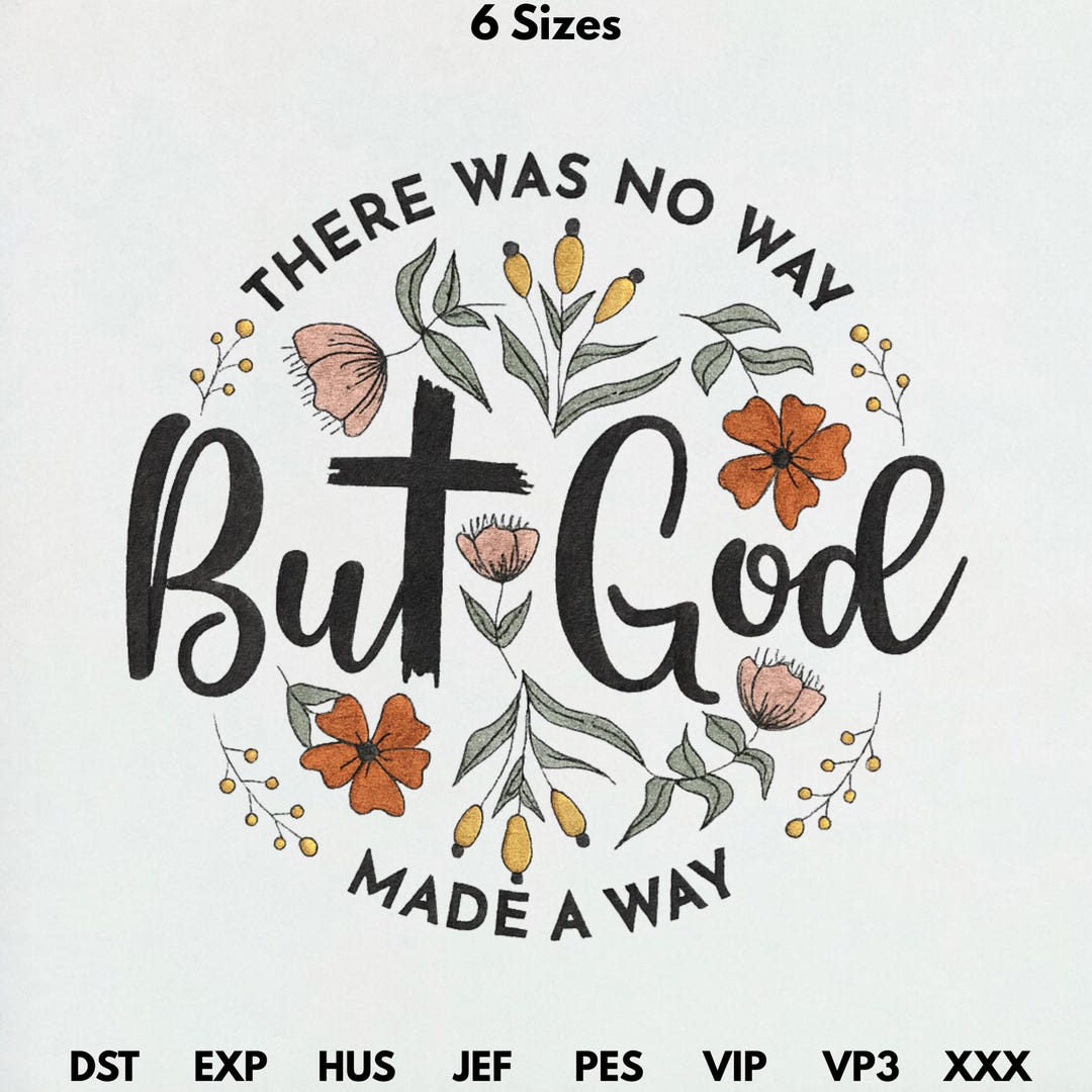 God Embroidery Design, Christian Machine Embroidery File, Religious ...