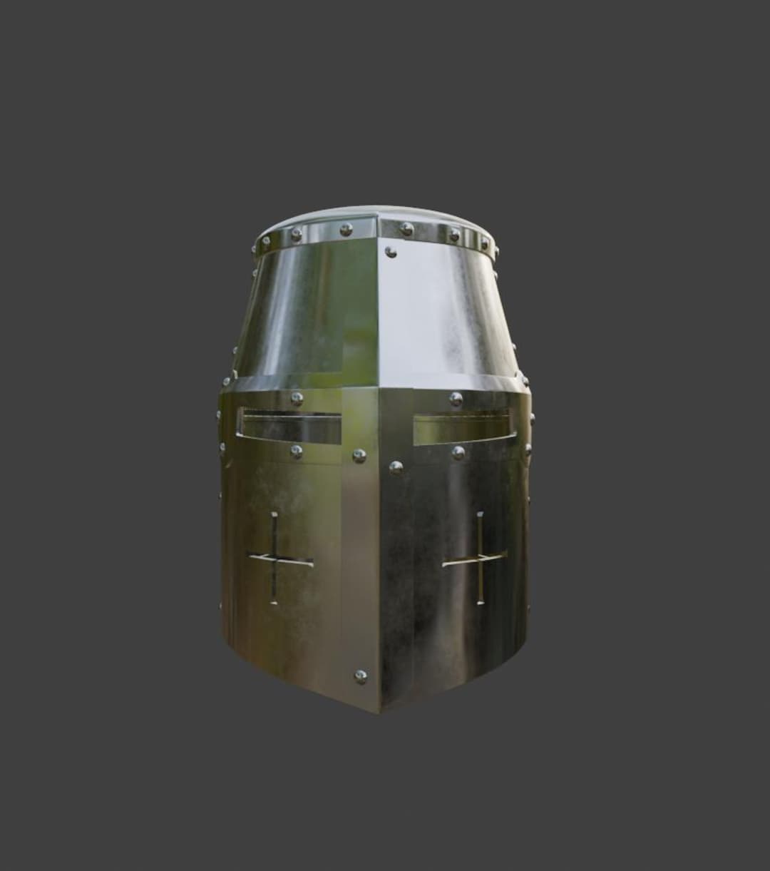 Medieval Great Helm 3D Model Files (.stl .3mf) - Precut for 3D Printing ...
