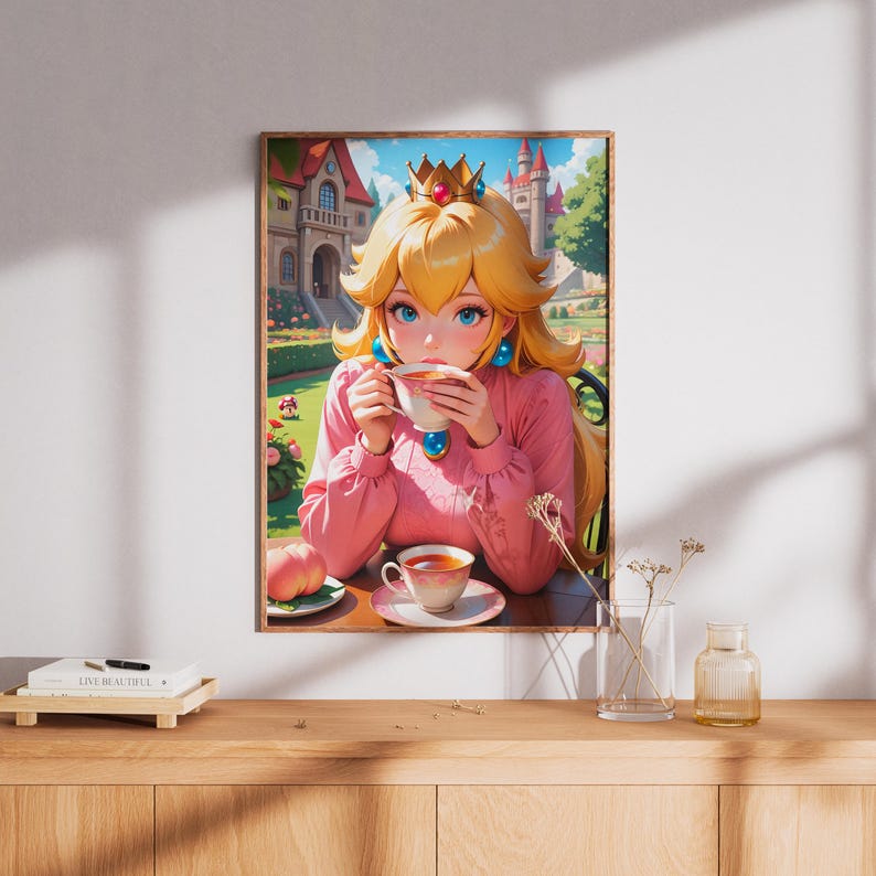 Princess Peach - Tea Time - Super Mario - the Beloved Royal - Premium ...