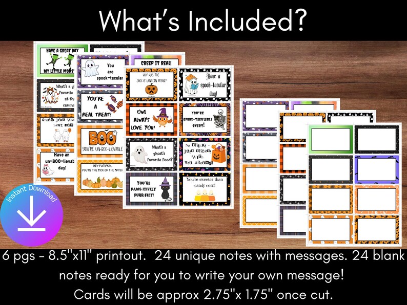 Halloween Lunchbox Notes | Spooky Jokes and Puns (printable PDF) - Etsy
