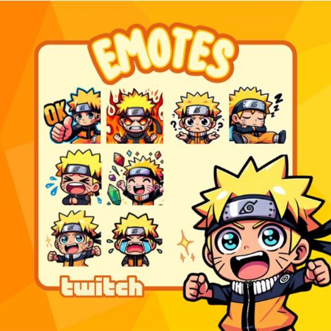 Twitch Emotes | Naruto | 8 Cute Emotes! (digital Download) - Etsy
