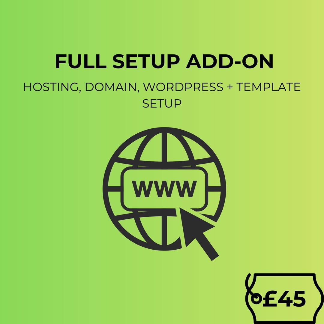 Full Setup | Website Setup & Installation Service – Add-on for ...