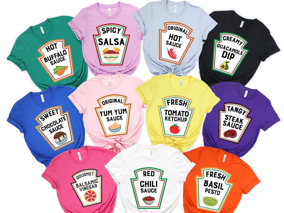 Group Condiment Matching Shirts, Thanksgiving Family Shirt, Matching ...