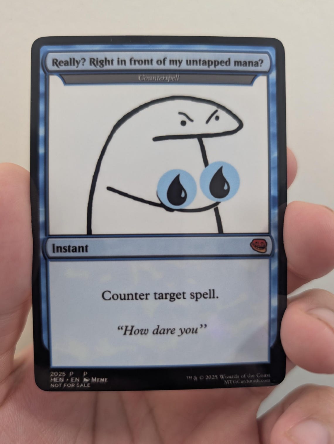 Counterspell Meme Magic the Gathering Proxy - Etsy