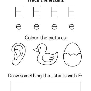 Printable A–F Phonics Workbook | Alphabet Tracing & Letter Sounds ...