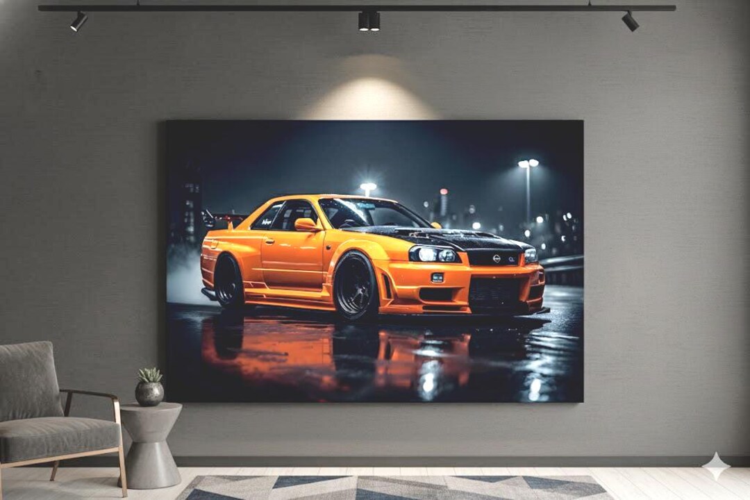 Nissan Skyline R34 GT-R | 16K Legend | Orange Tuner | 16K Ultra HD ...