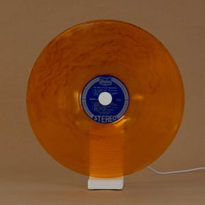Vinyl Record Table Lamp, Modern Record Display, Minimal USB LED Table ...