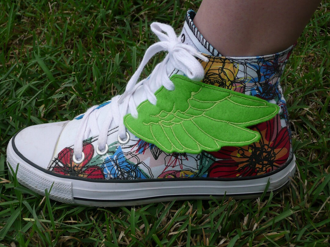 Bright Lime Green Percy Jackson Hermes Inspired Shoe Wings - Etsy