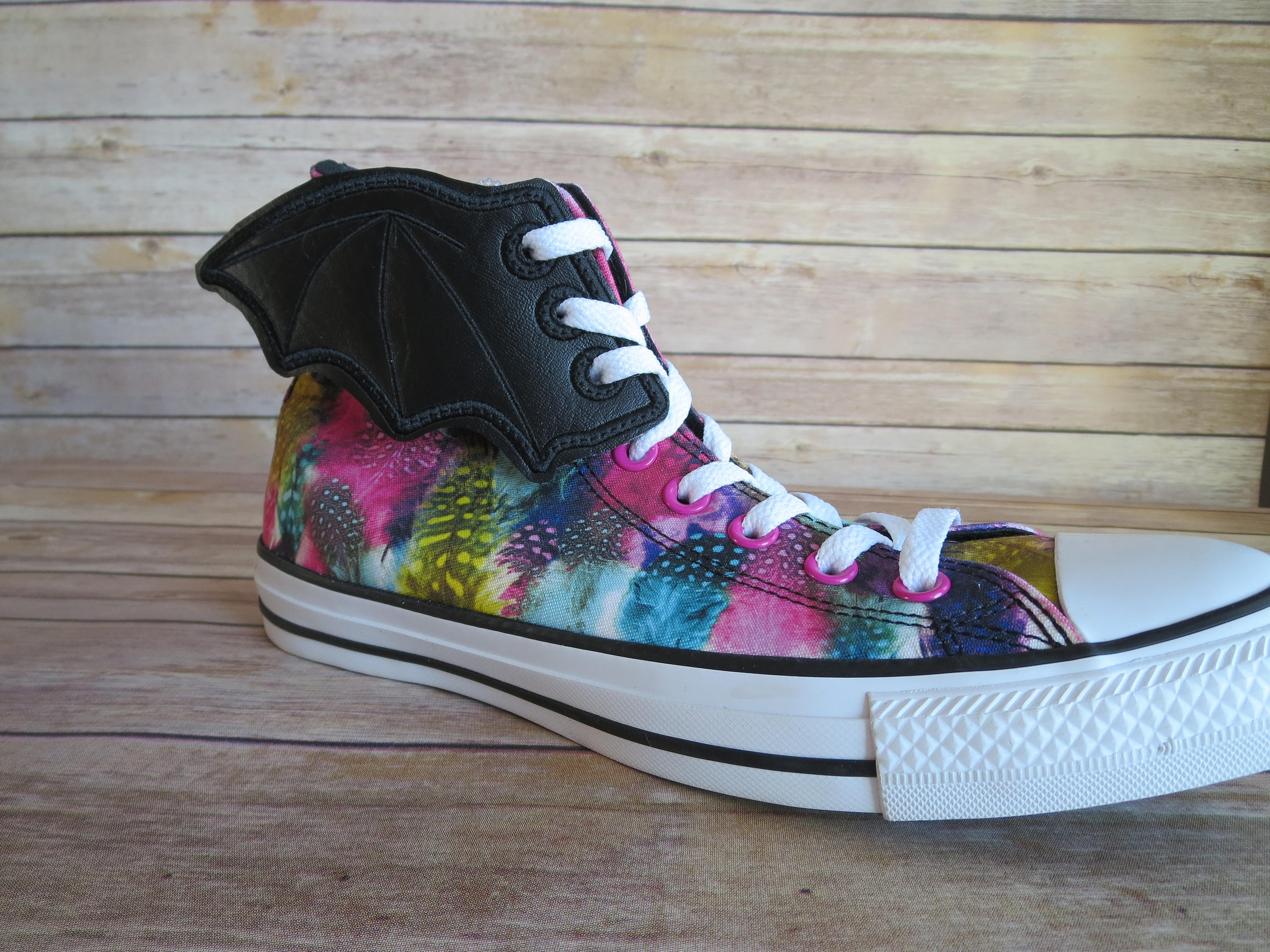 Faux Leather Bat Wing Inspired Shoe Wings Great for Comic Con | Etsy