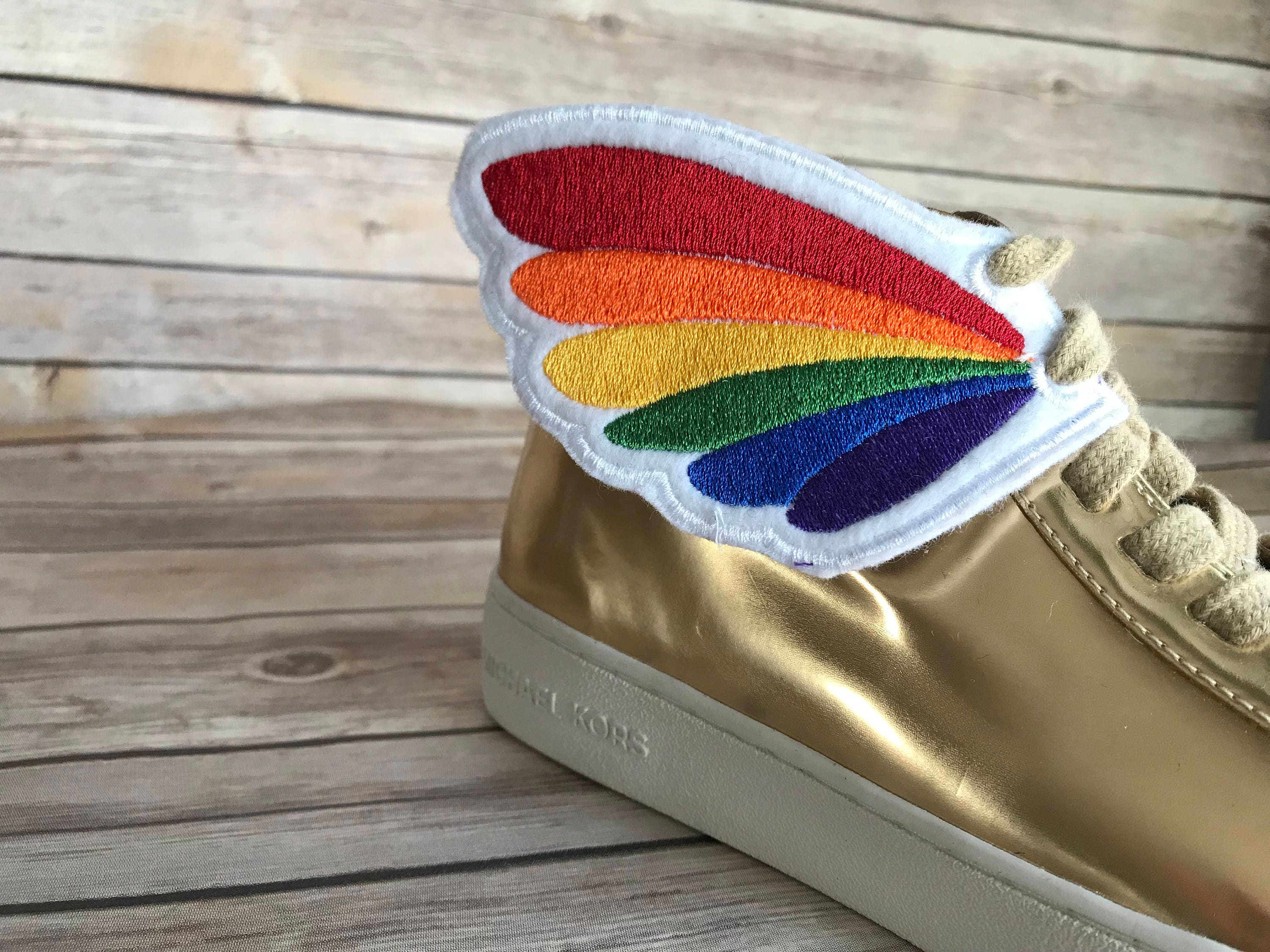 Rainbow Wings, Percy Jackson Inspired Shoe Wings, Shoe Jewelry, Shoe ...