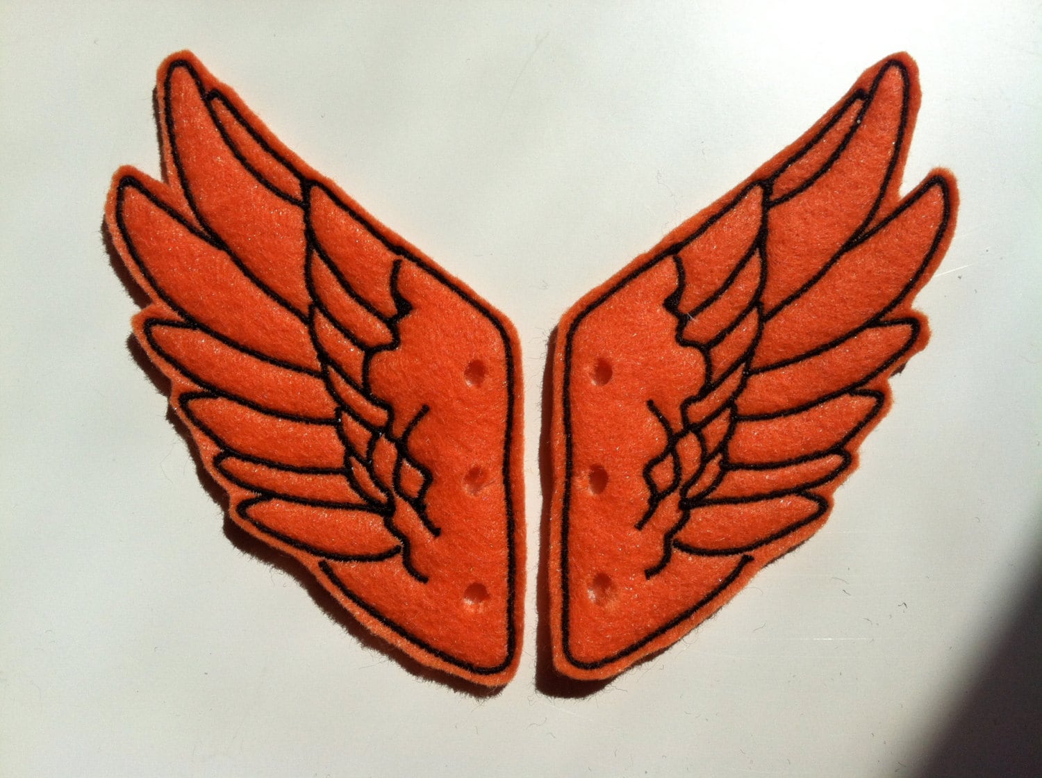Orange and Black Percy Jackson Inspired Shoe Wings - Etsy