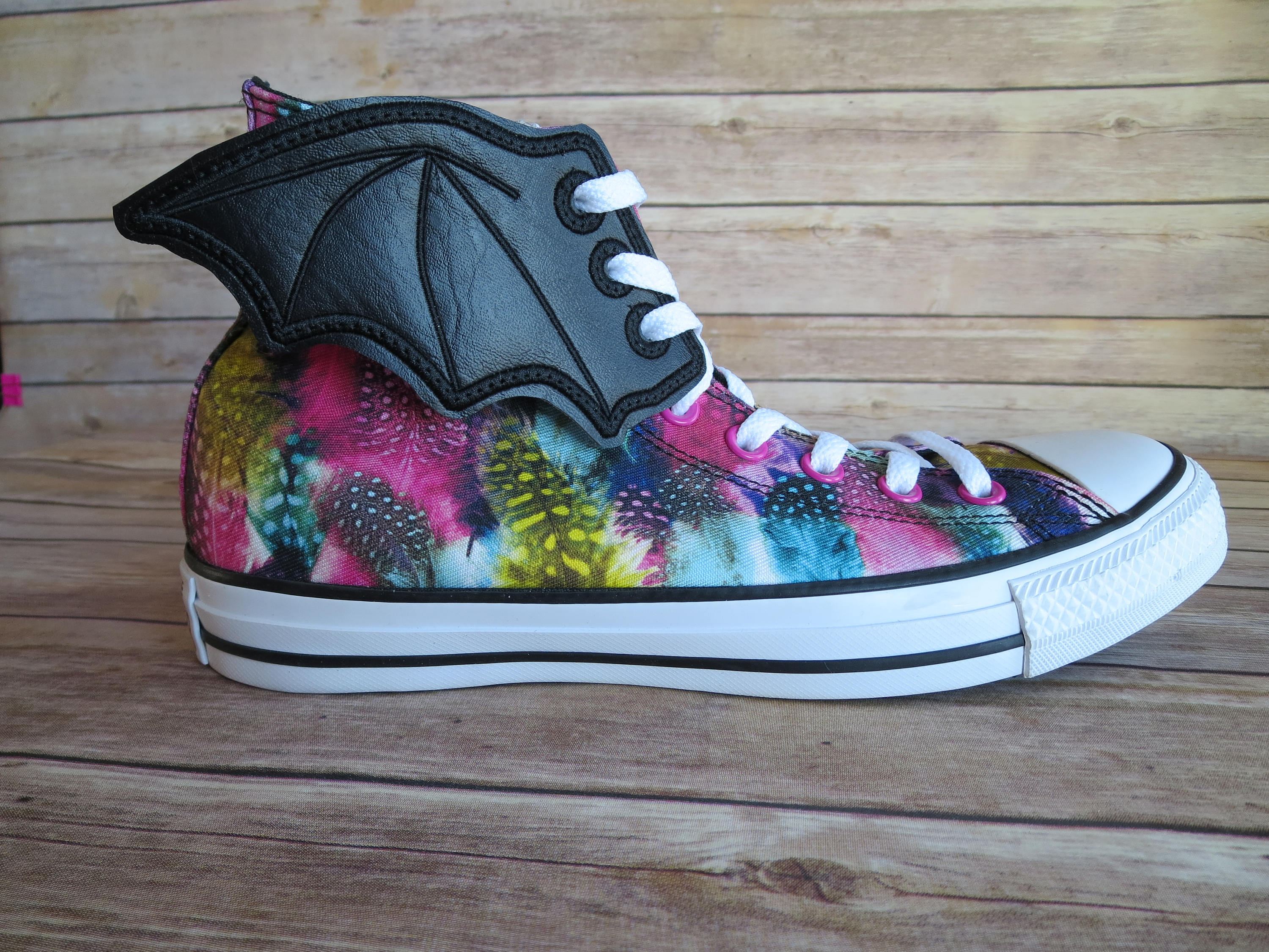 Faux Leather Bat Wing Inspired Shoe Wings Great for Comic Con | Etsy