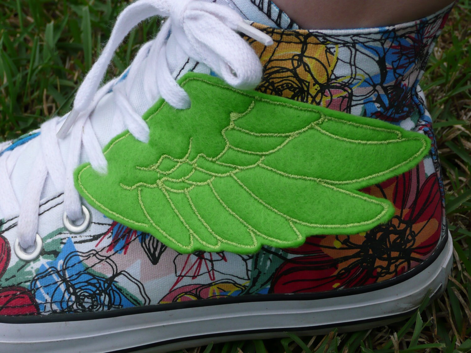 Bright Lime Green Percy Jackson Hermes Inspired Shoe Wings - Etsy
