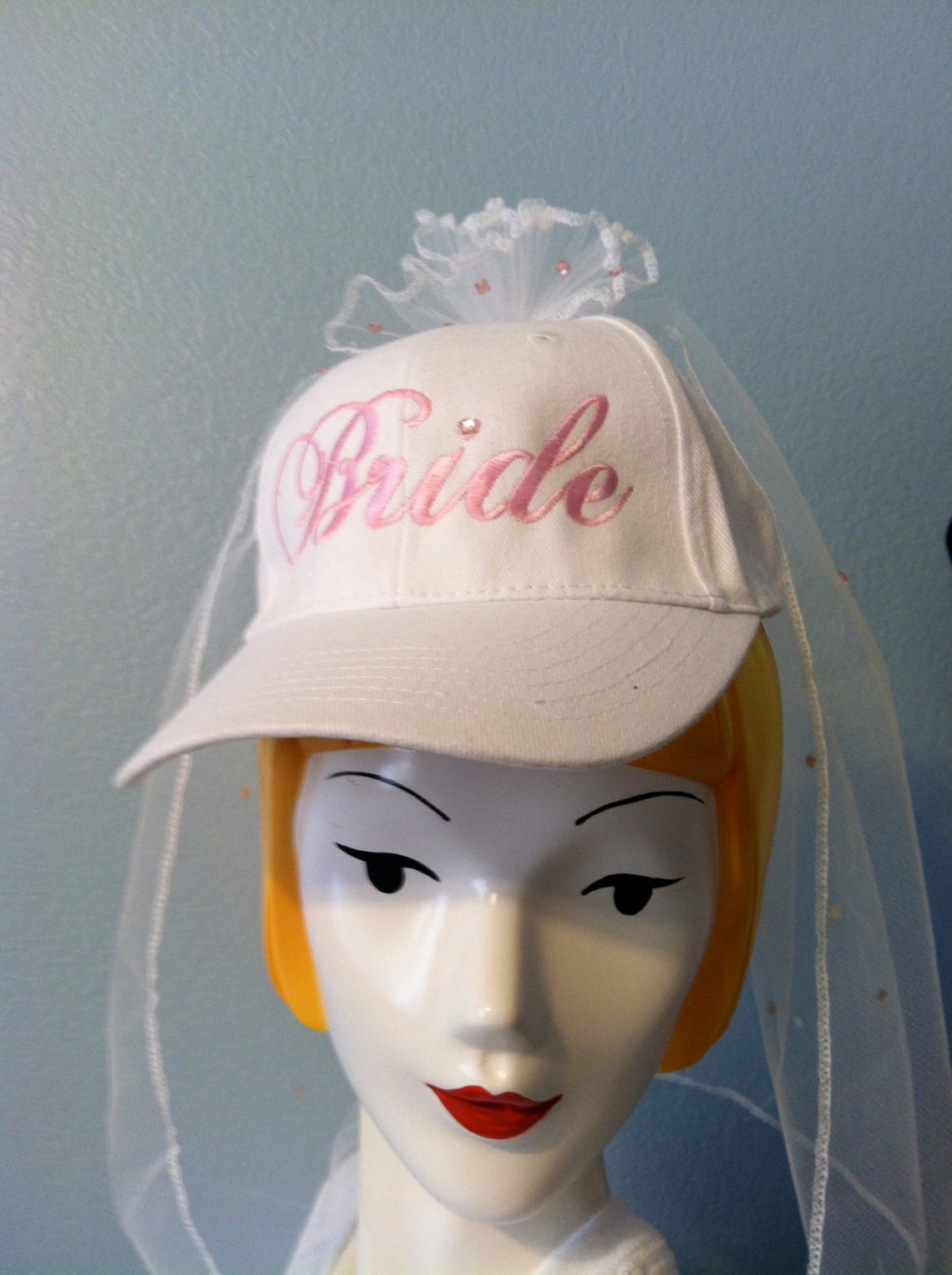Now... Bride Hat With Bling on Veil and Groom Tuxedo Hat - Etsy
