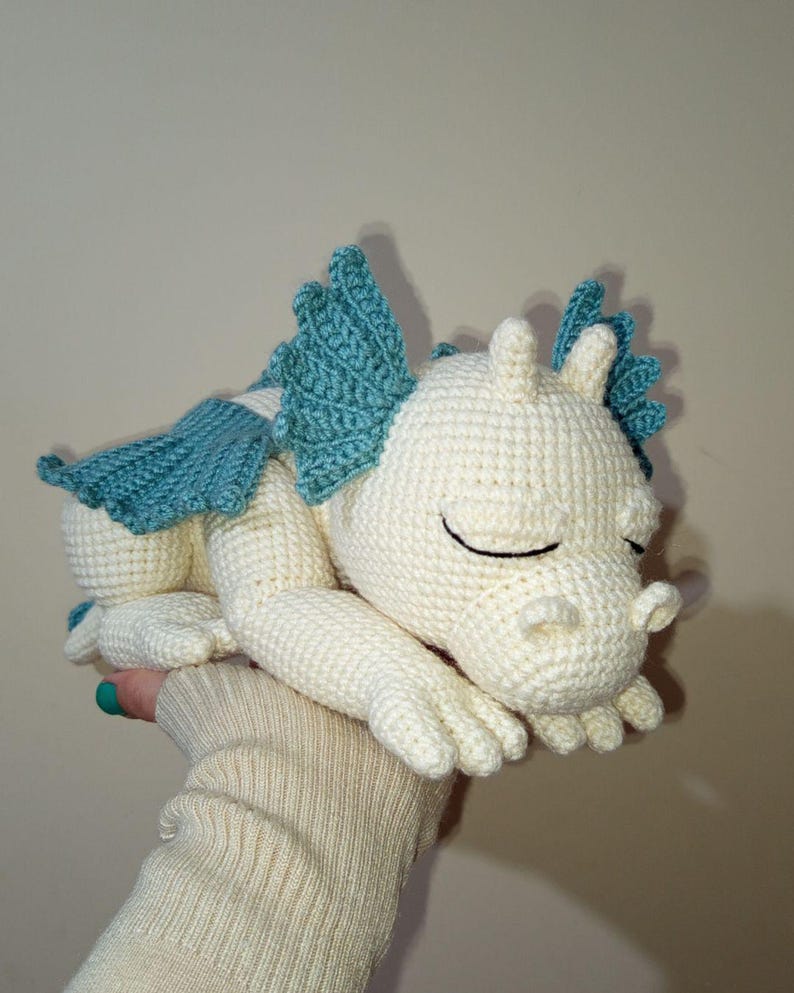 Dragon Crochet Pattern PDF, Amigurumi Dragon Tutorial, Step-by-step ...