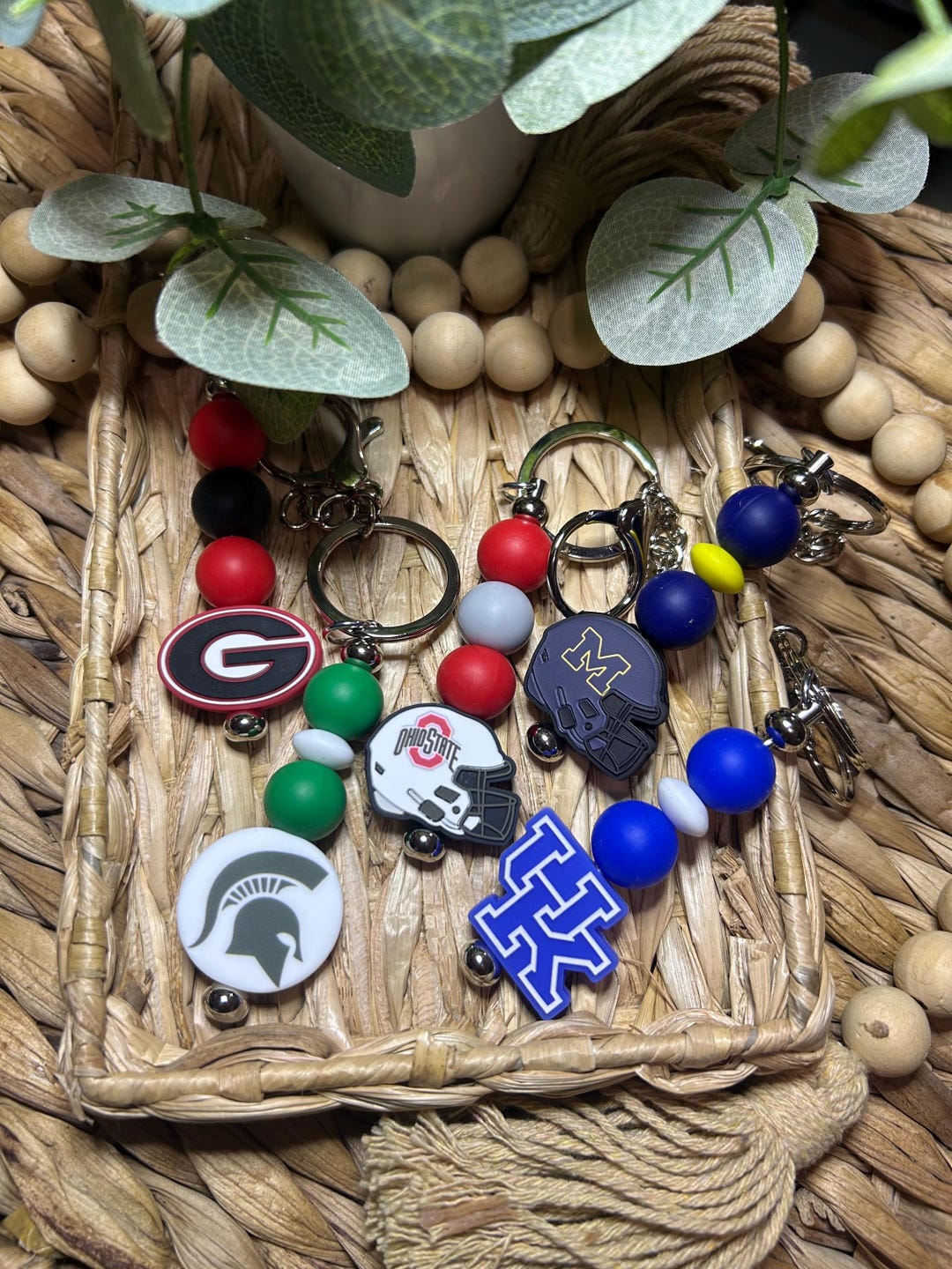College Football Keychain - Etsy