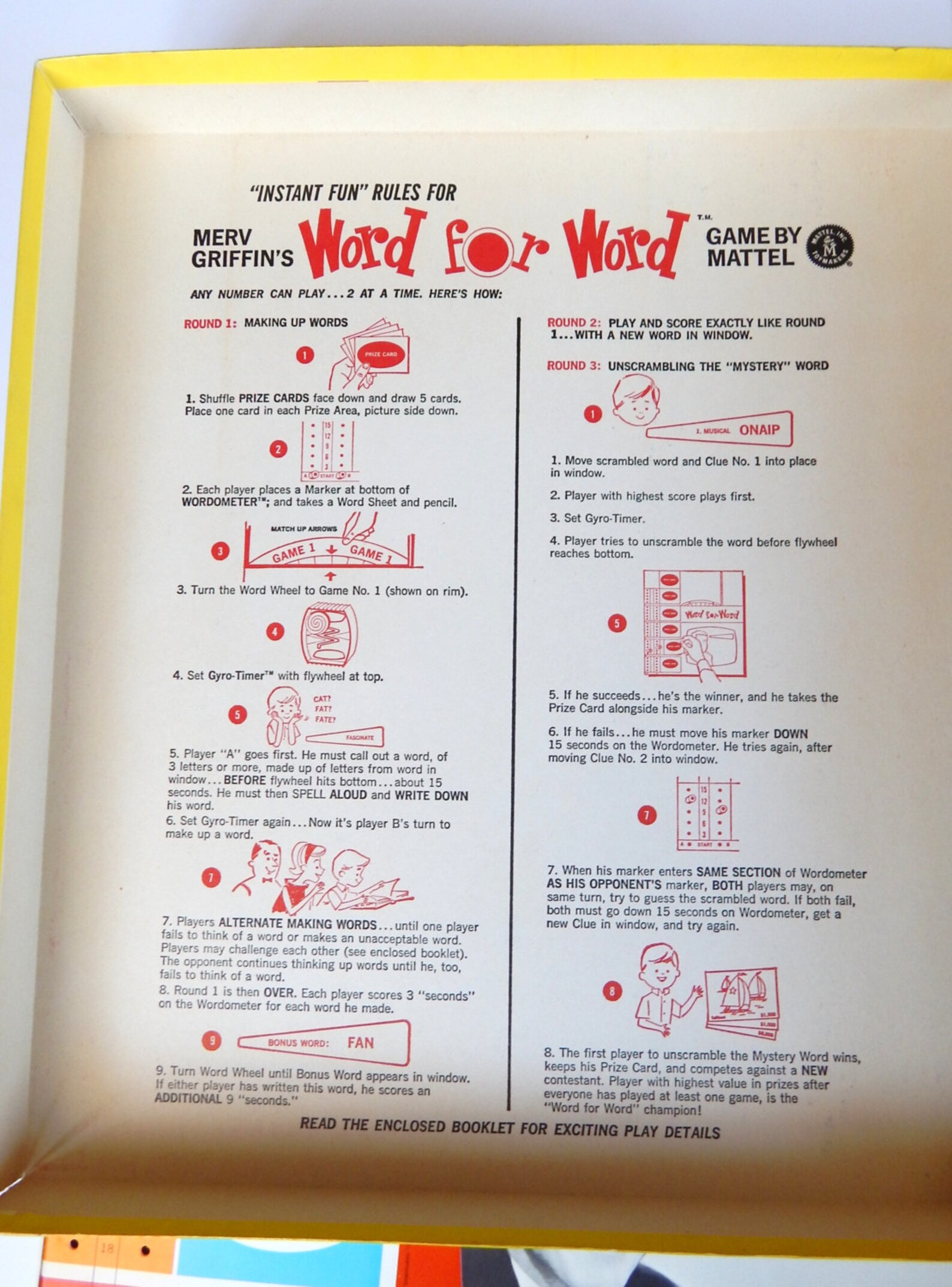 Vintage Board Game Word for Word Game Vintage Mattel - Etsy 日本