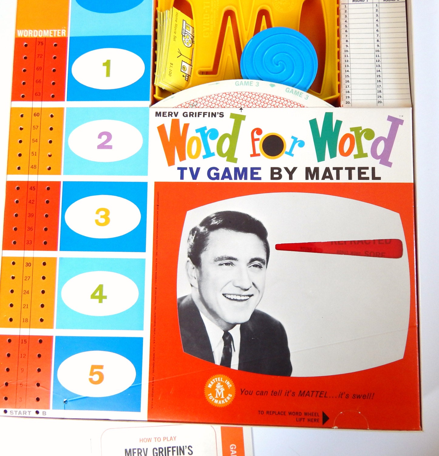 Vintage Board Game Word for Word Game Vintage Mattel | Etsy