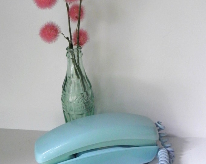 Vintage Aqua Telephone, Trimline Phone, Aqua Princess Phone, Retro ...