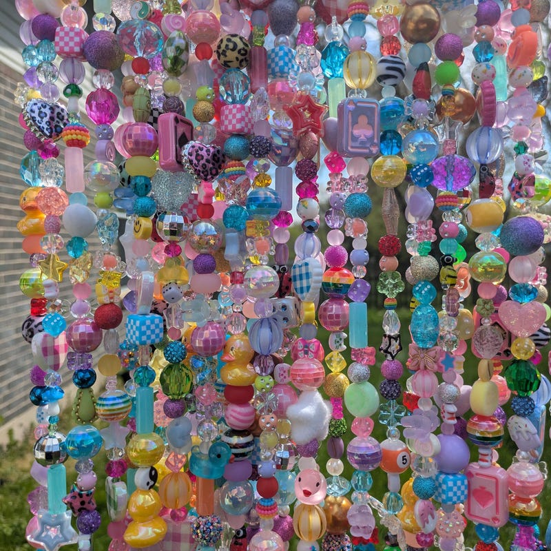 Whimsical Beaded Curtain - Etsy