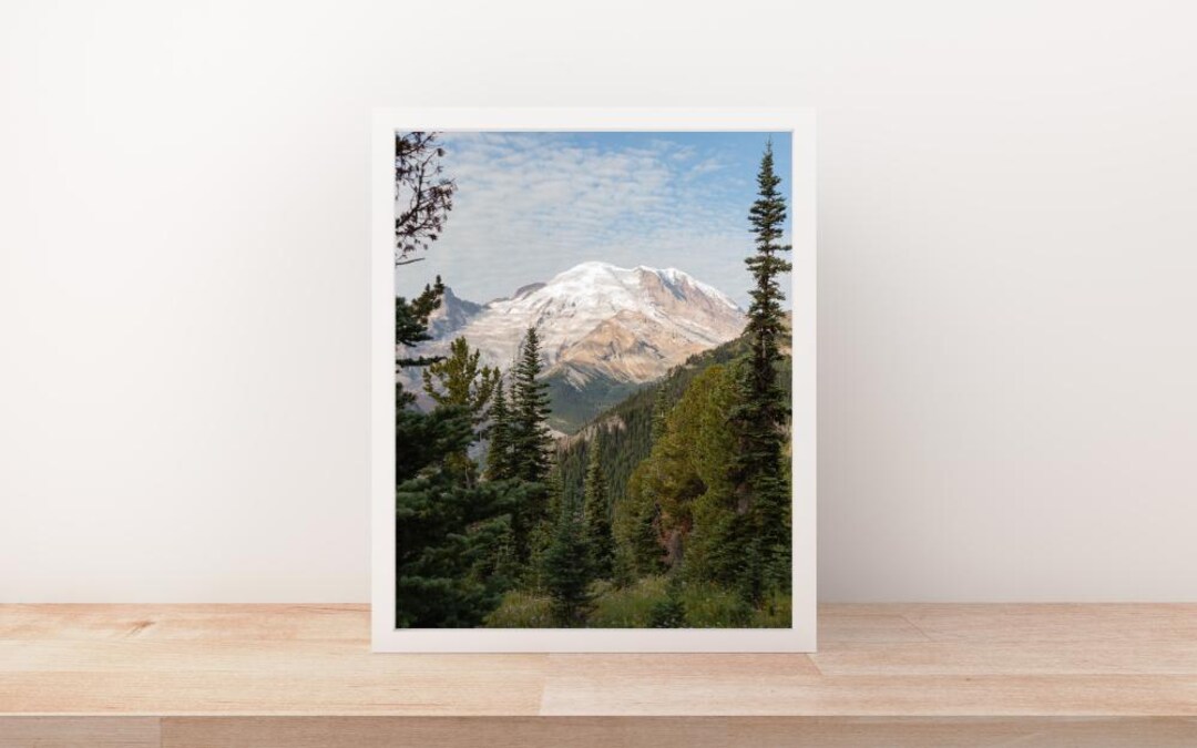Mount Rainier Photography Print | Pacific Northwest Landscape (digital ...