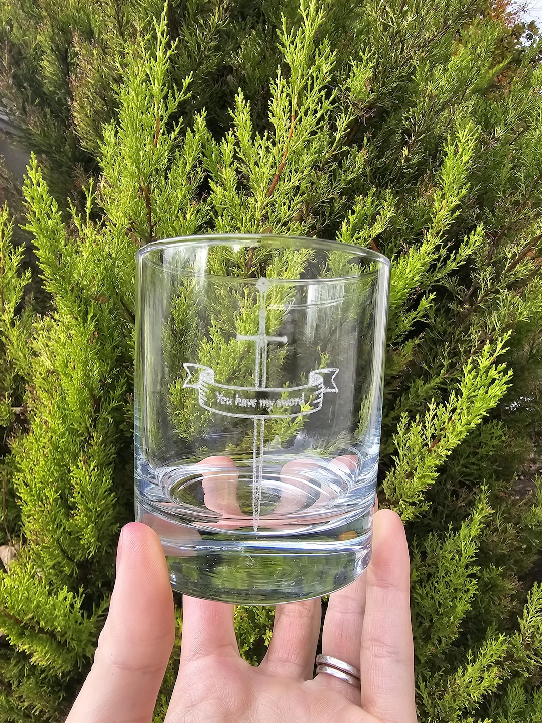 LOTR Lord of the Rings Inspired Engraved Whiskey Glasses - Etsy