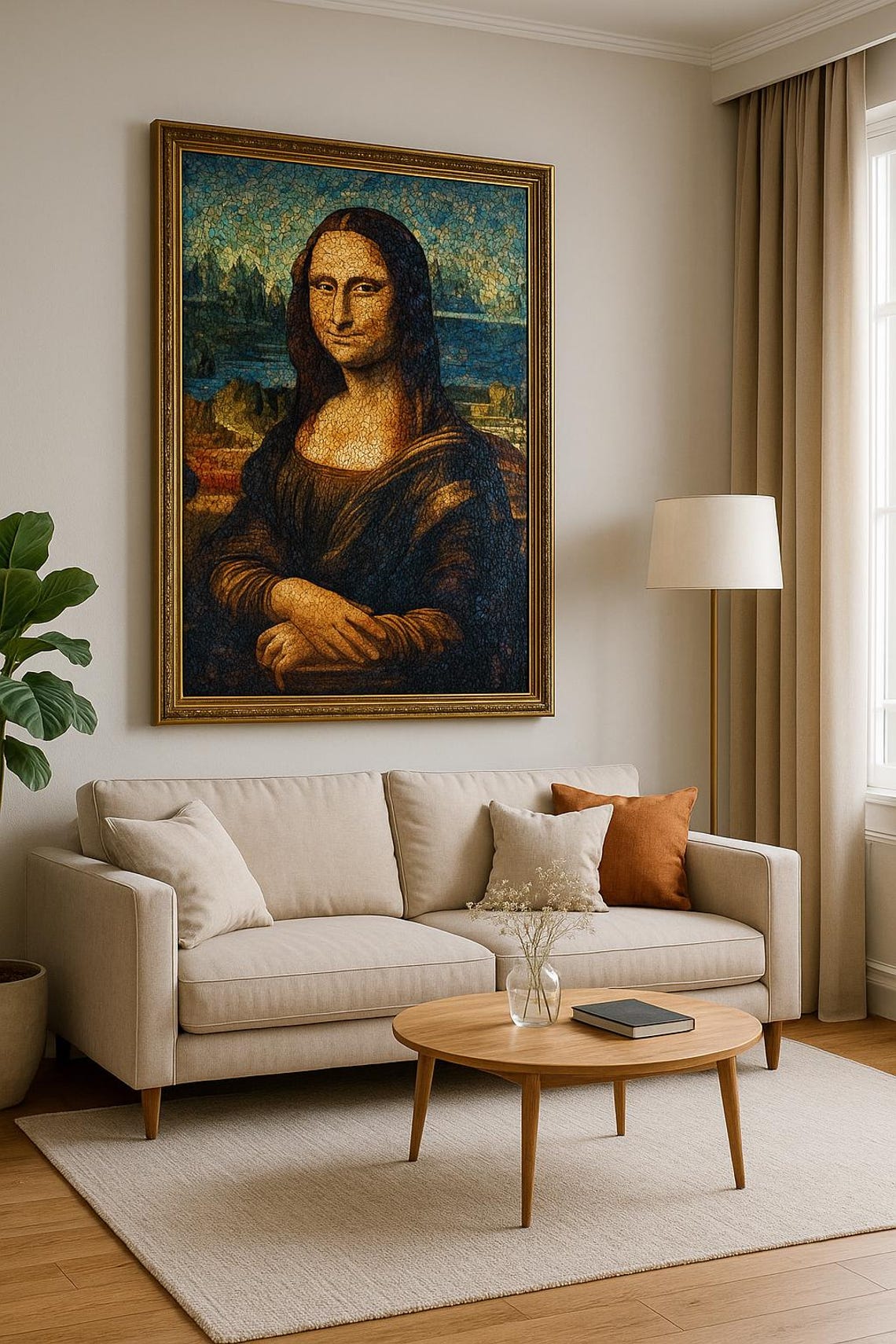 Mona Lisa Mosaic Template: DIY Printable Art (digital Download) - Etsy