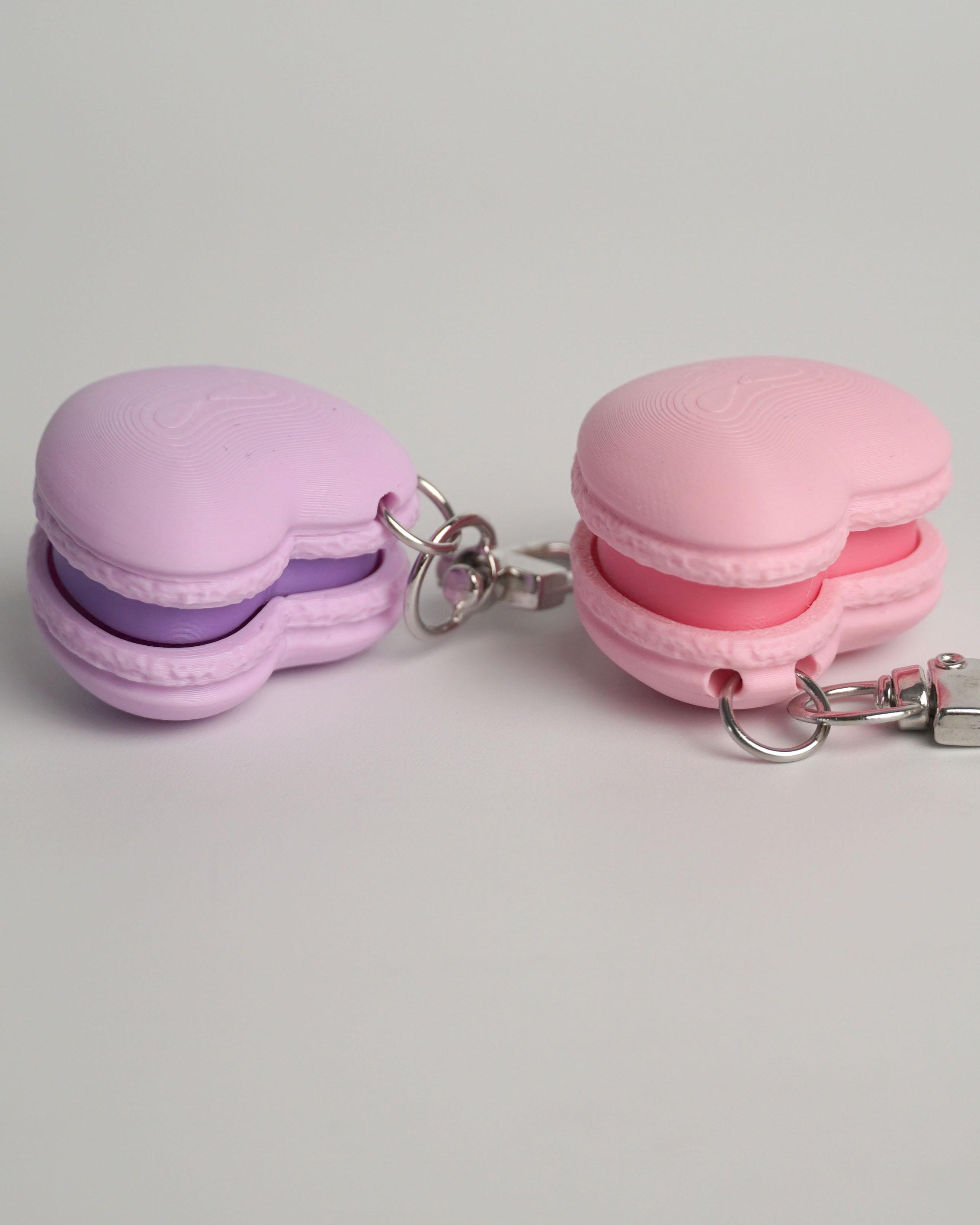 Lilac Macaron Clicker Keychain, Fidget Toy, Pastel Bag Charm - Etsy