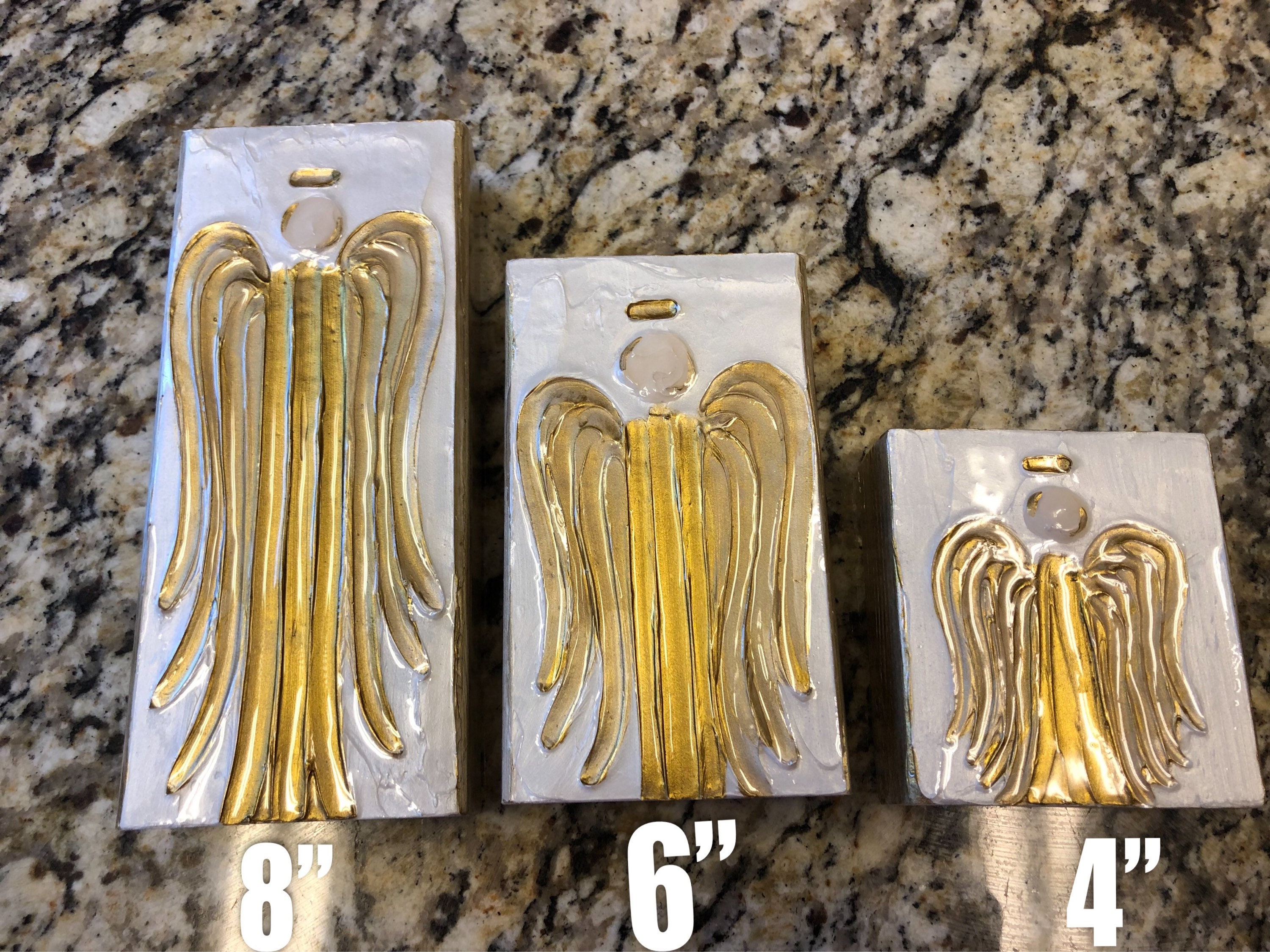 Painted Wood Angel - Etsy