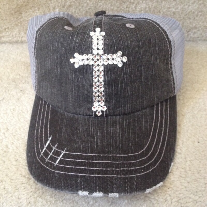 Bling Cross Hat - Etsy