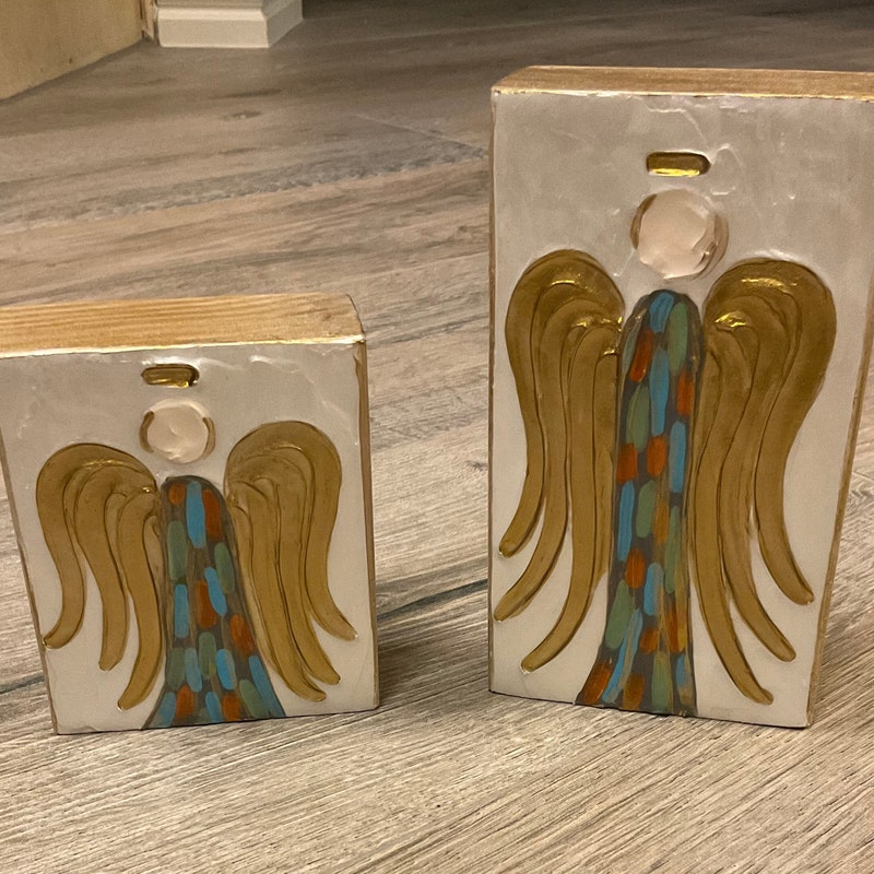 Angel on Acrylic Block - Etsy