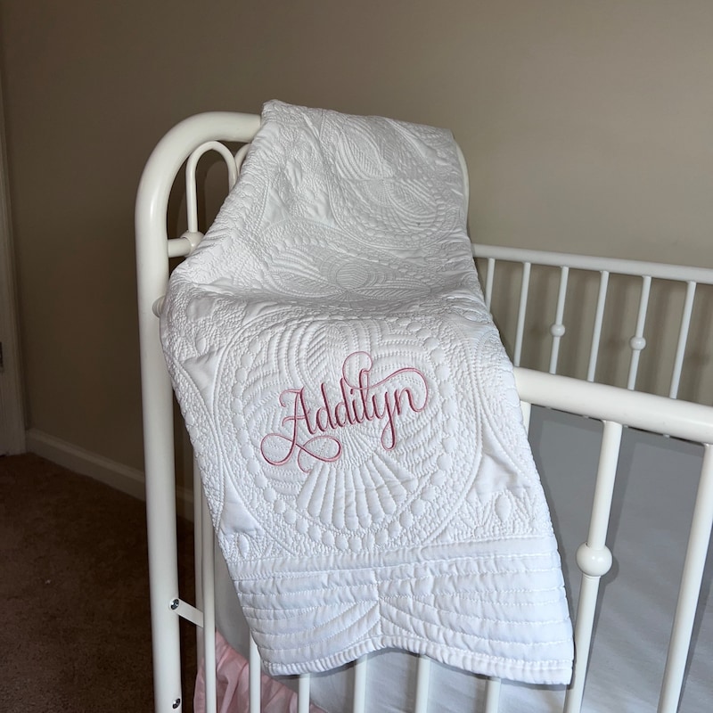 Monogrammed Quilt - Etsy