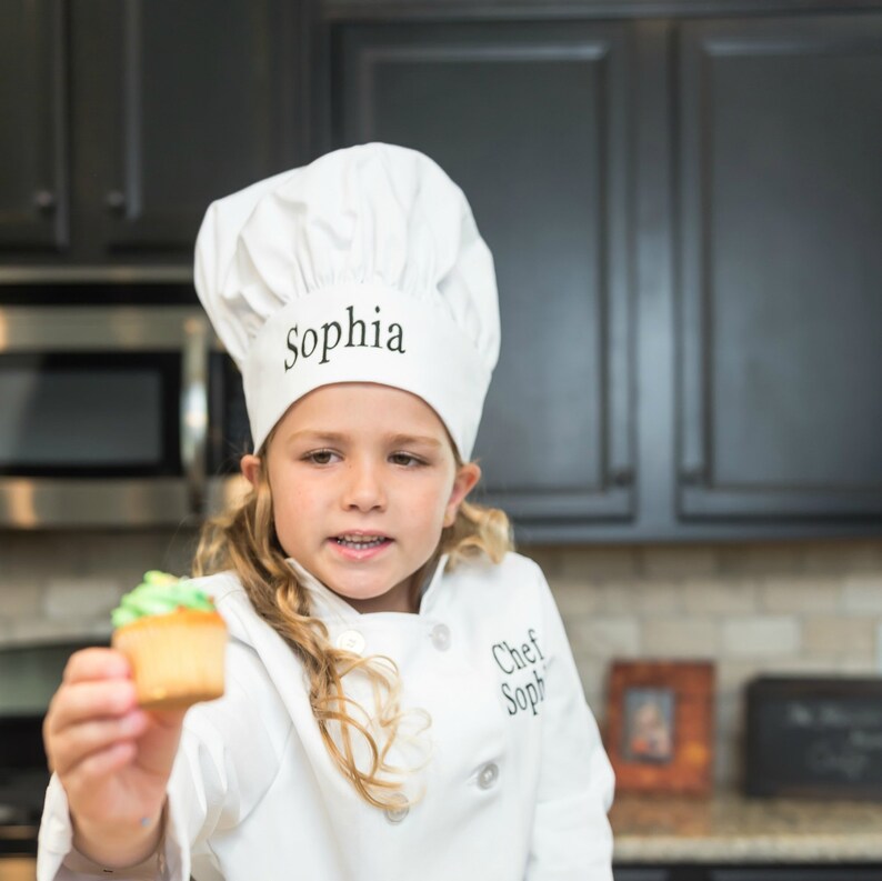 Children's Chef Hat Personalized Sous Chef Baking Hat - Etsy