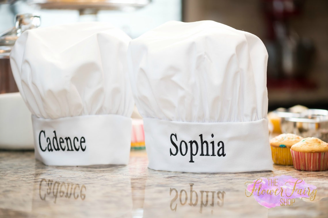 Children's Chef Hat Personalized Sous Chef Baking Hat | Etsy