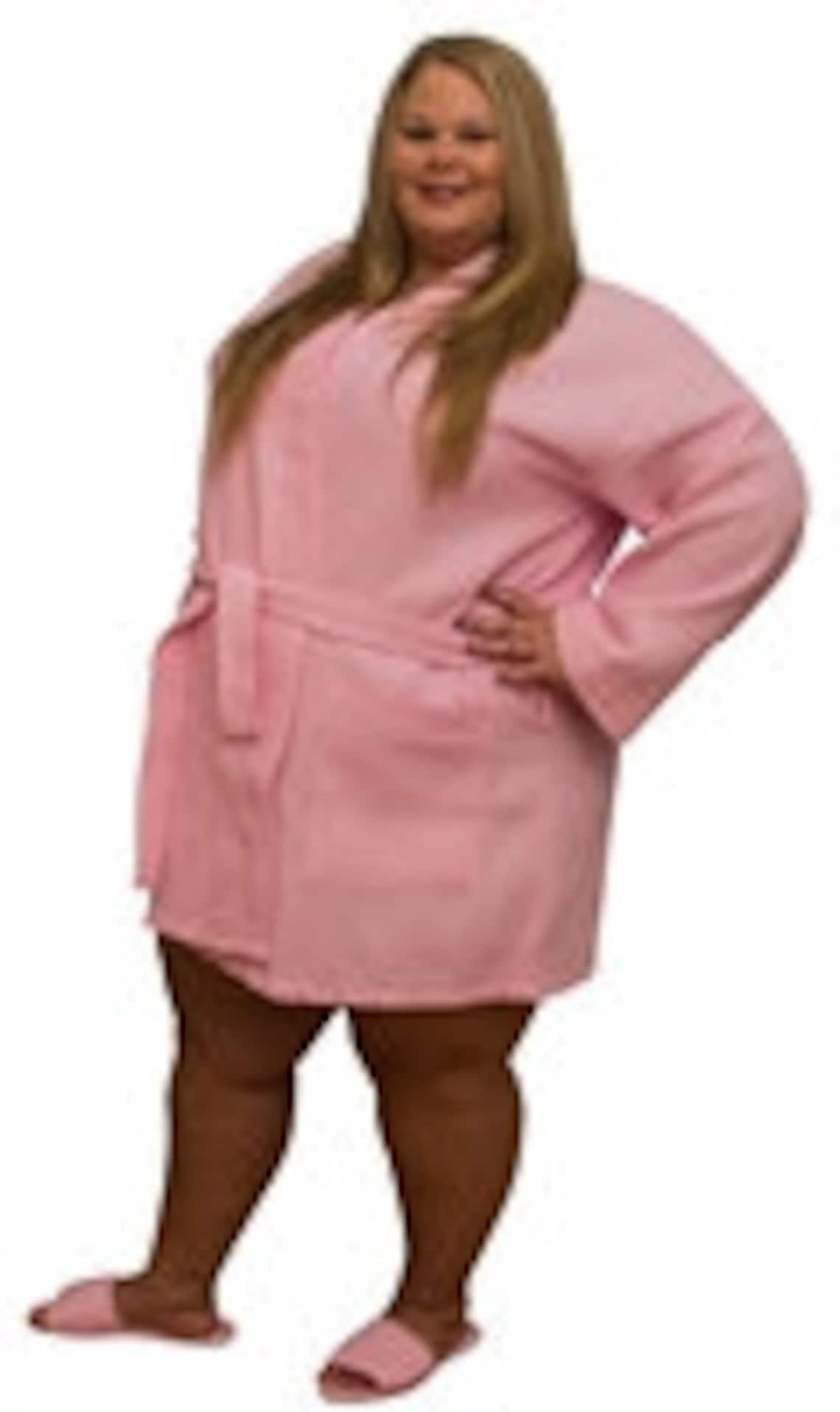 Plus Size Waffle Weave Cotton Robe for Ladies Large Size Spa - Etsy
