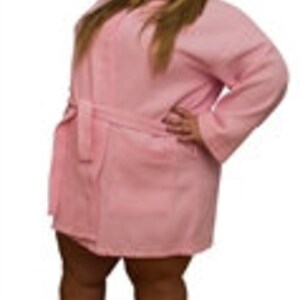 Plus Size Waffle Weave Cotton Robe for Ladies, Large Size Spa Robe ...