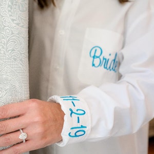 Monogrammed Cuffs Add on With Shirt - Etsy