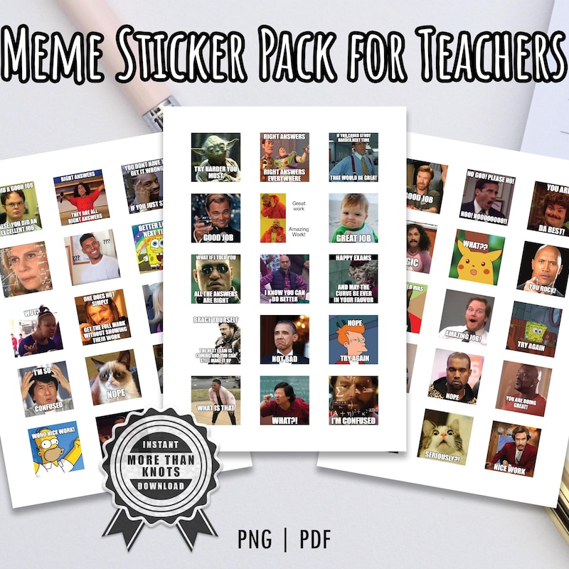 Math Stickers Meme - Etsy UK