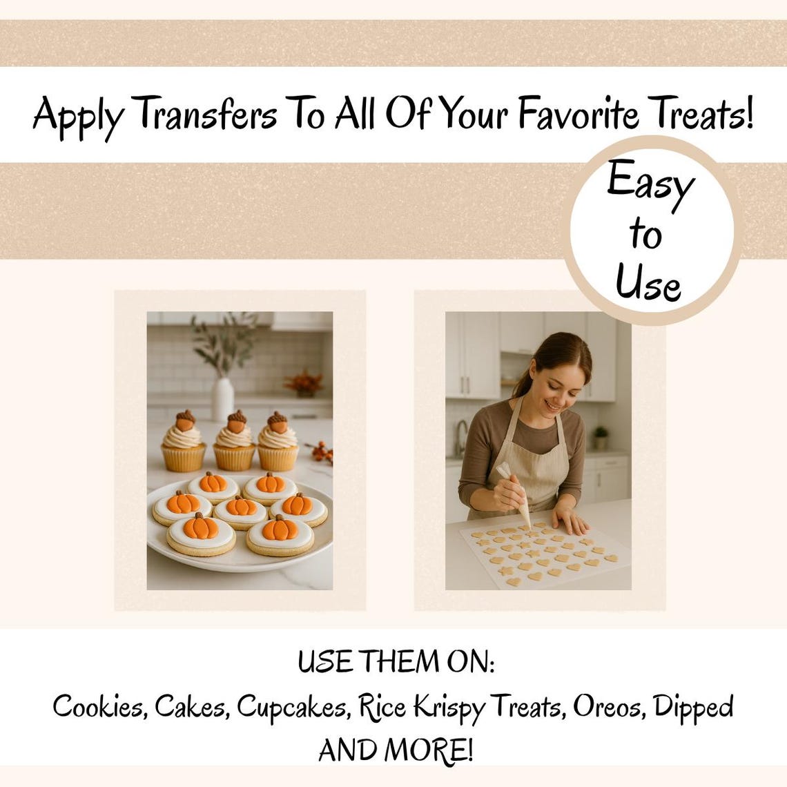 Thanksgiving Royal Icing Transfer Sheets: 10 Cookie Decorating ...