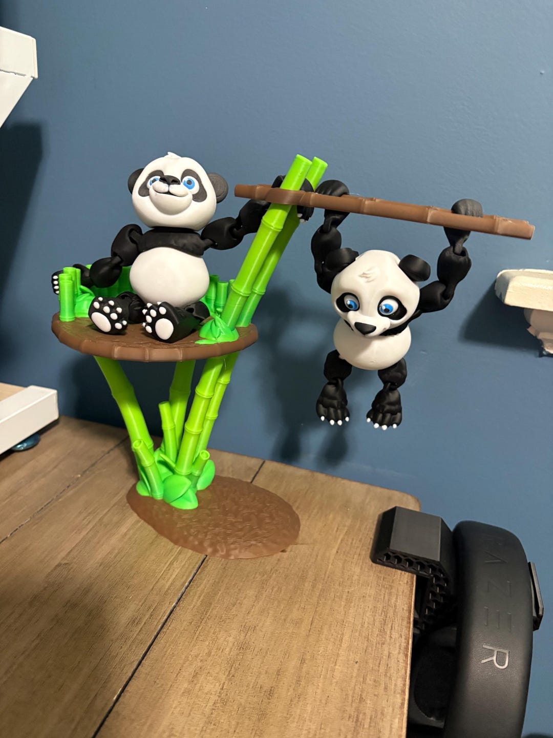 2 Pandas and a Stand. - Etsy