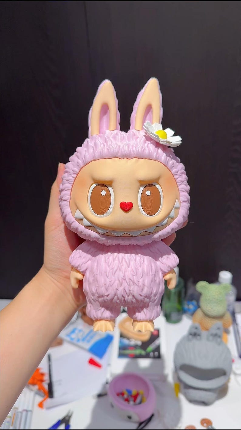 Cute Labubu 3D STL Files, Labubu 3D Printable Modelstl, 3mf ,3D ...