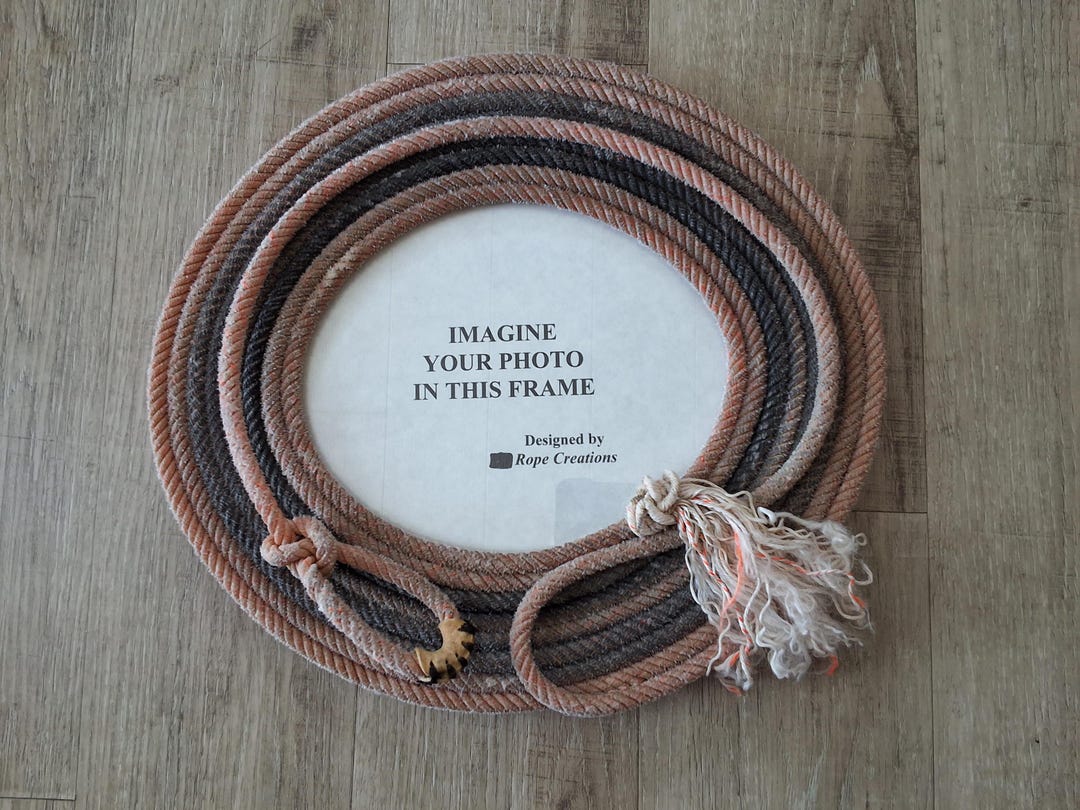 Western Lariat Rope Picture Frame: 8x10 Cowboy Home Accent - Etsy