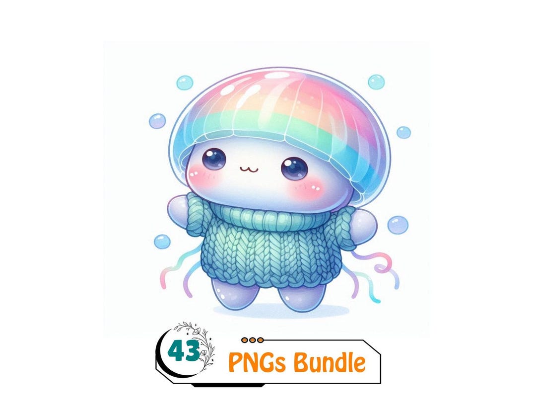 Baby Sea Creatures Watercolor Clipart – Marine Babies PNG Images ...