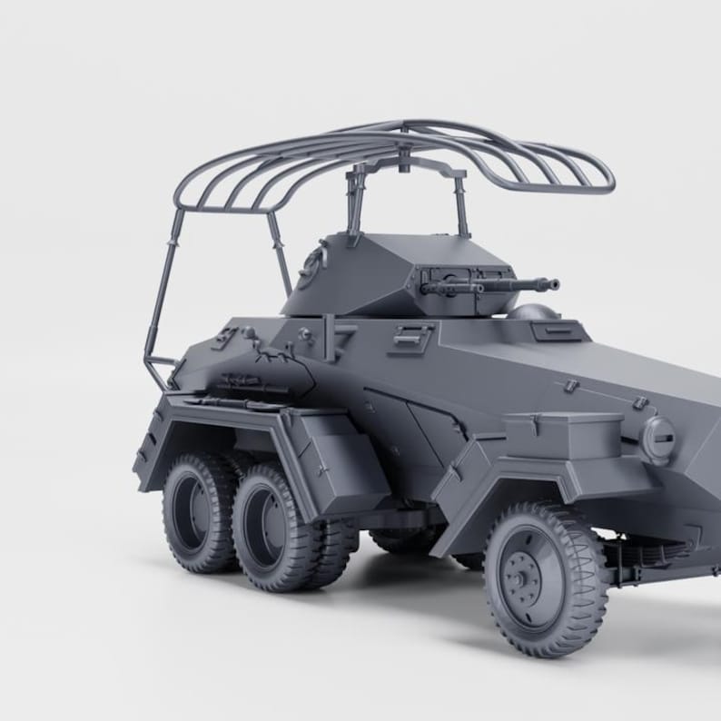 28mm-resin Printed Sd.kfz.232 (fu) Radio Version (6-rad) (germany, WW2 ...