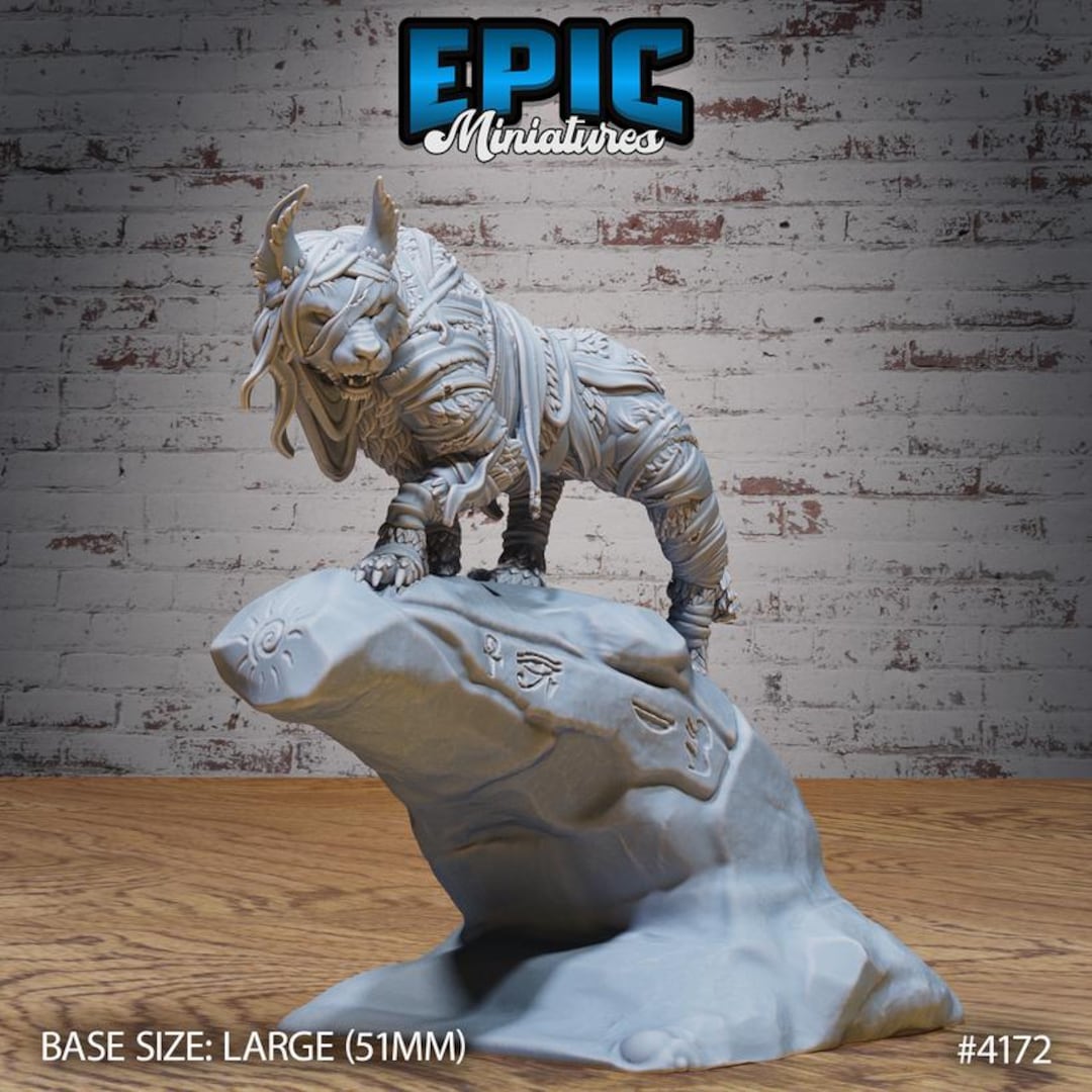Lynx Mummy | 3 Minis | Bone Dry Desert | Epic Miniatures | Resin ...