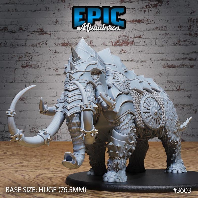 Mammoth Epic Miniatures - Etsy